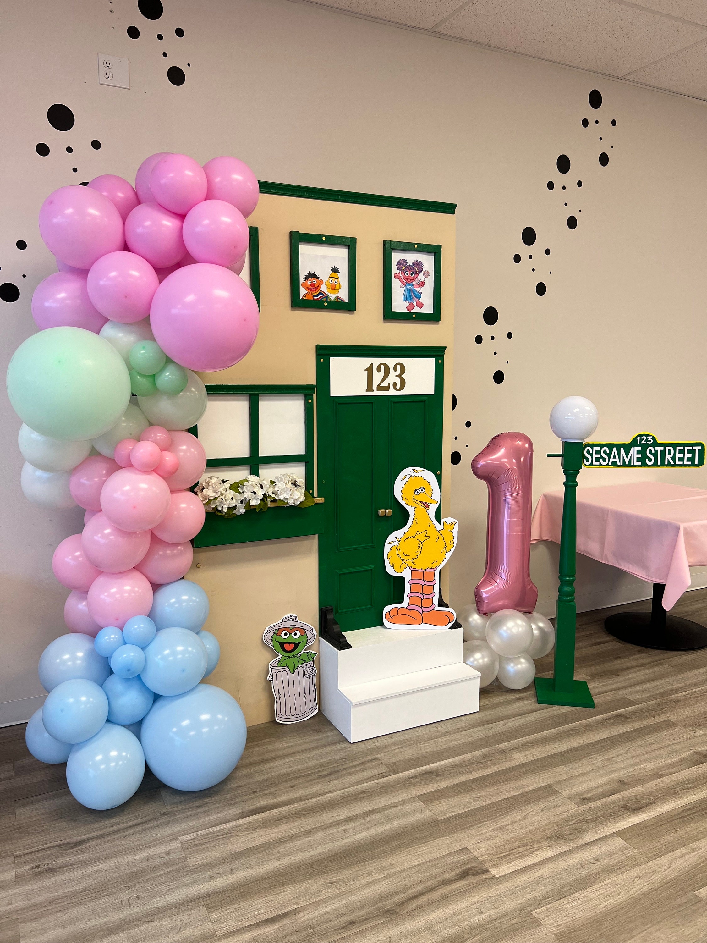 Sesame Street Stoop Backdrop