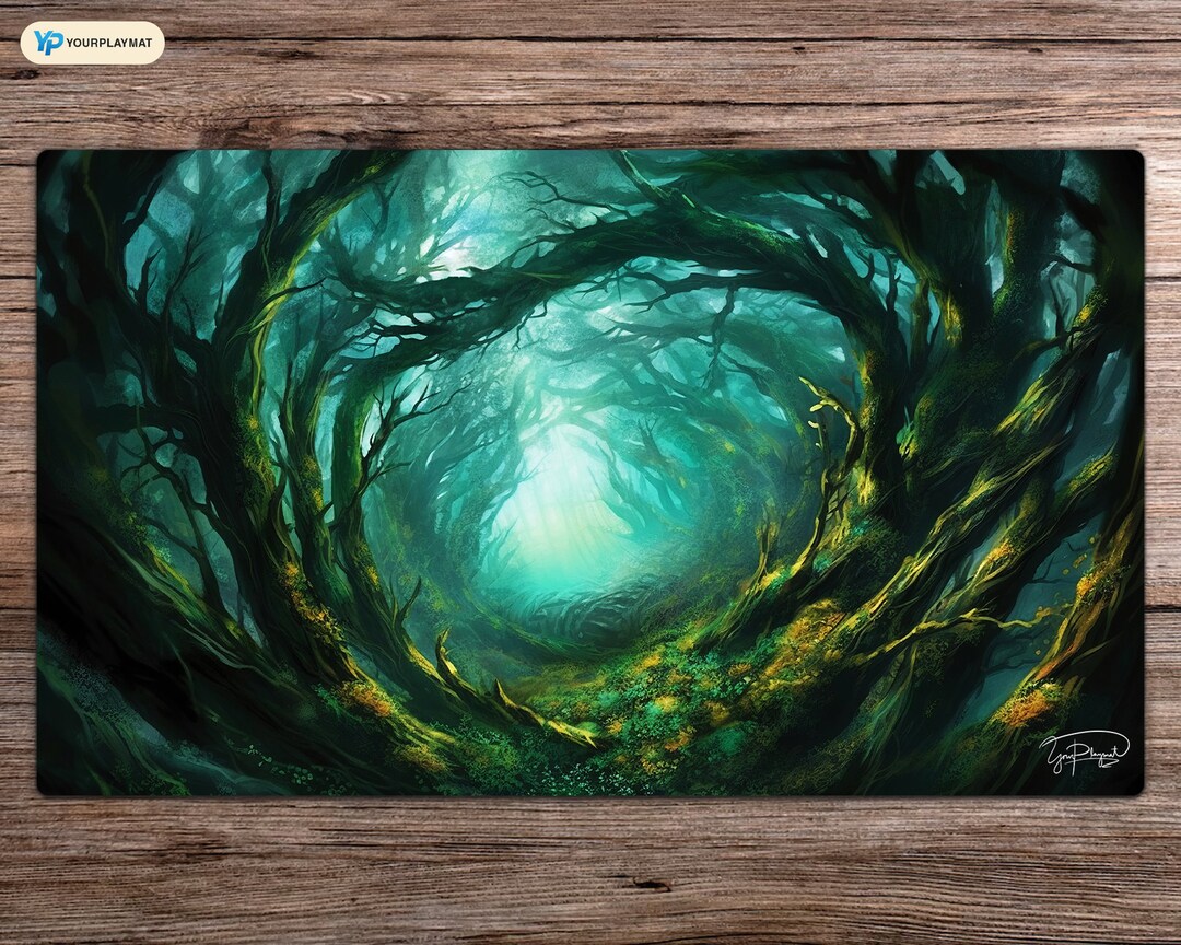 Tangled Forest MTG Spielmatte 24 X 14 Inches MTG Geschenke MTG Zubehör ...