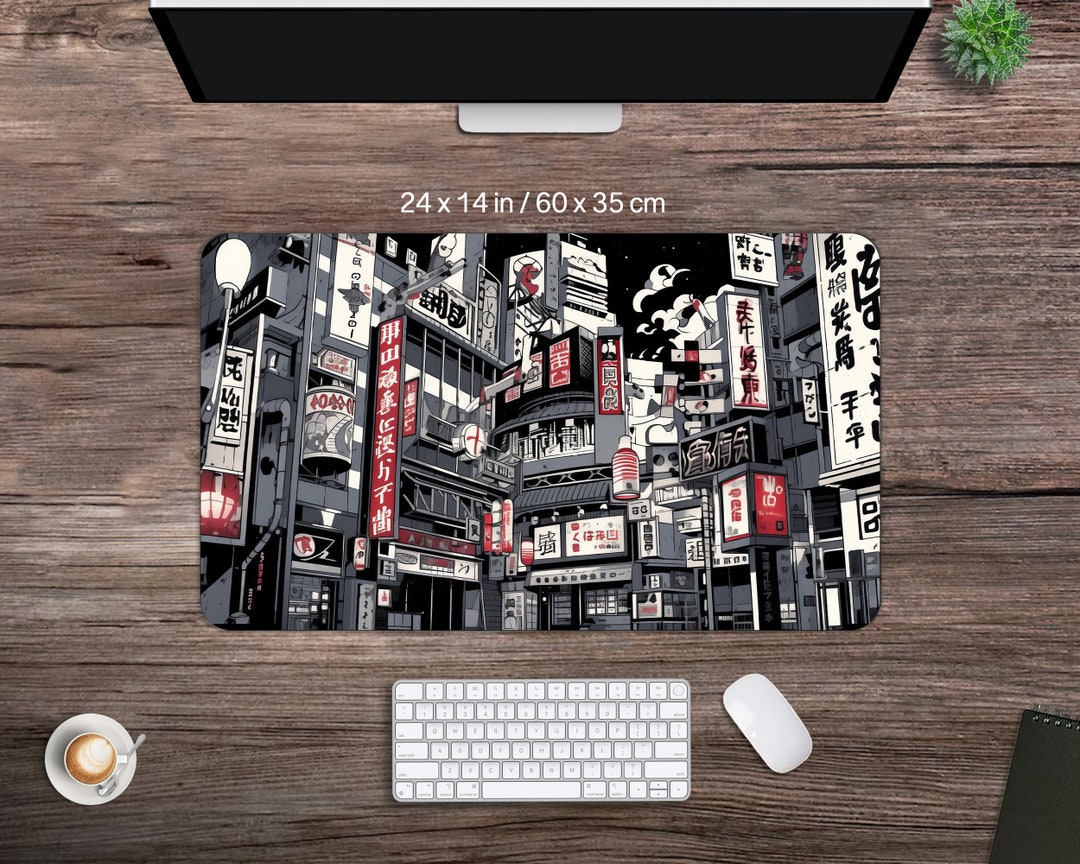 Tokyo District Tokyo Japan Mousepad Gamer Aesthetic Mouse Pad Versatile ...
