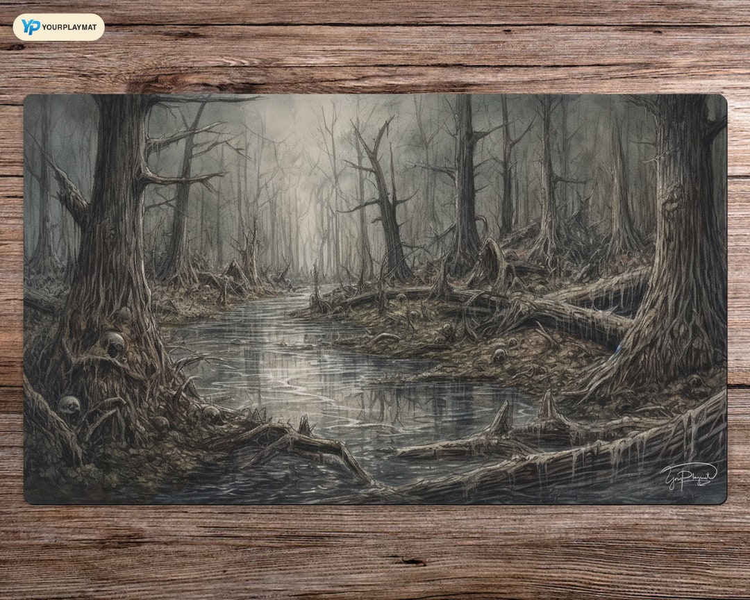 Decaying Swamp Lands MTG Playmat 24 X 14 Inches MTG - Etsy