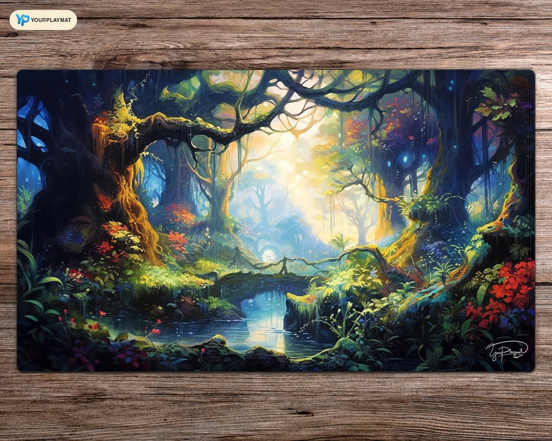 Enchanted Forest Canopy MTG Spielmatte 24 X 14 Inches MTG Geschenke MTG ...