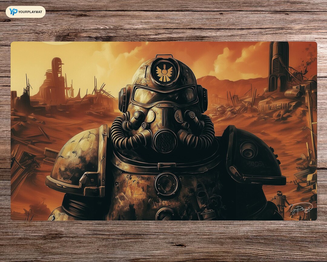 Fallout Sentinel Main Screen 24x14 600 X 350 Mm Zoned Playmat MTG With ...