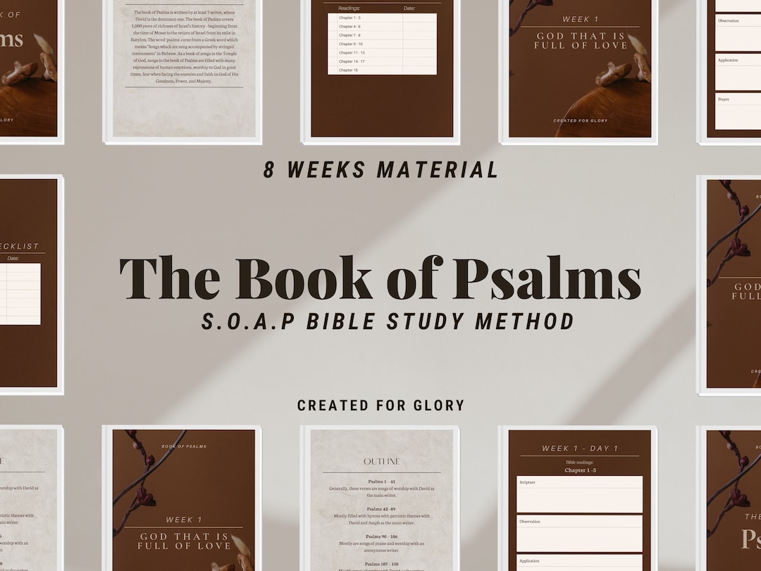 Book of Psalms | Digital Bible Study | SOAP Bible Study Method ...