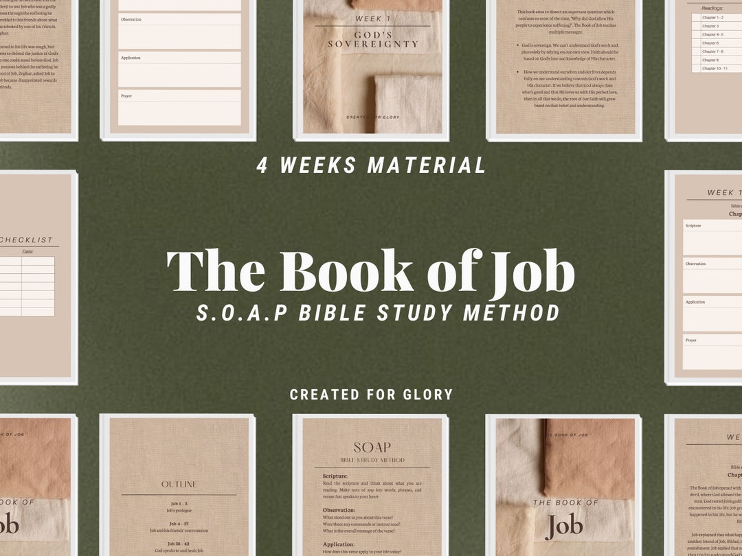 Book of Job | Digital Bible Study | SOAP Bible Study Method | Christian ...