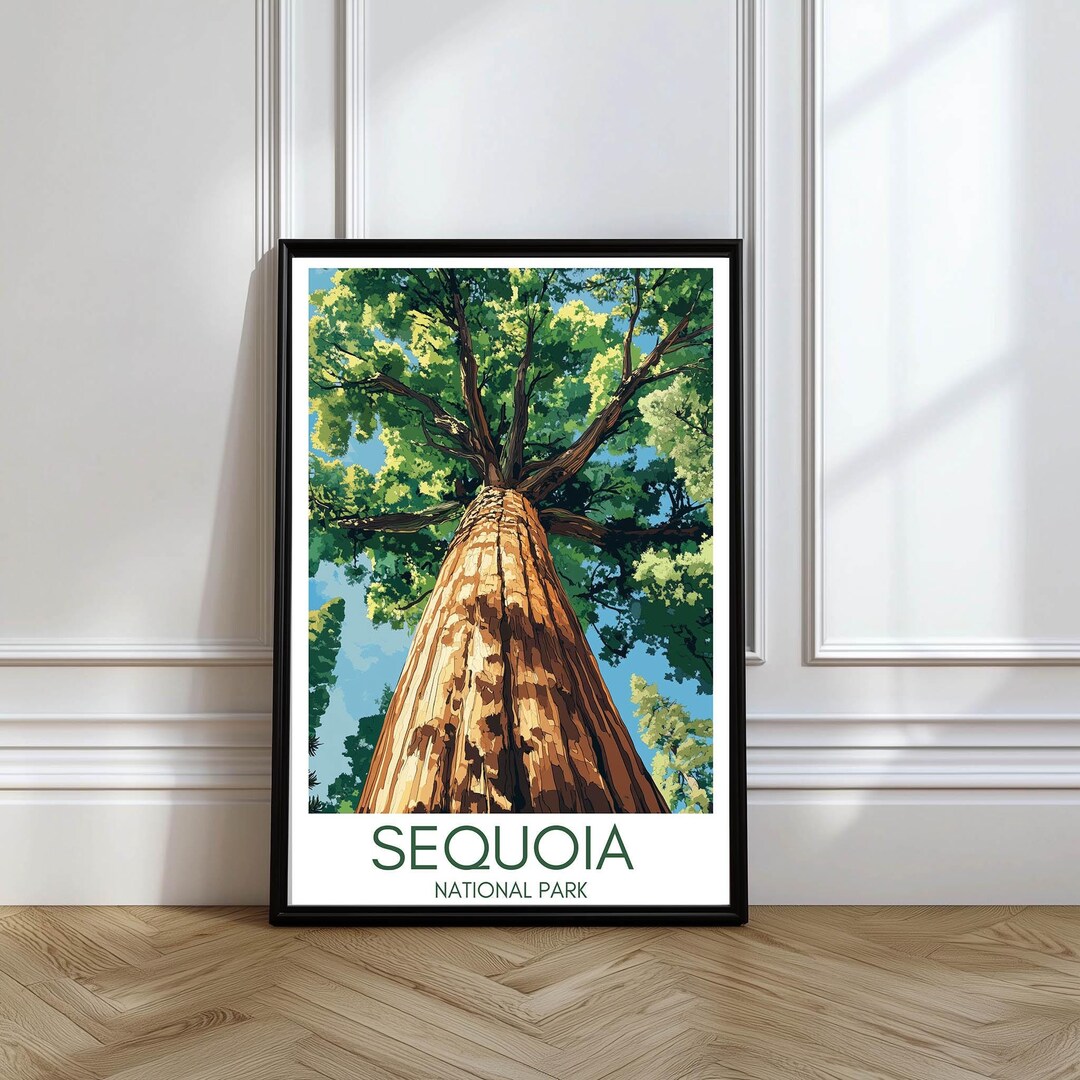 Sequoia National Park Poster Sequoia National Park Travel Poster ...