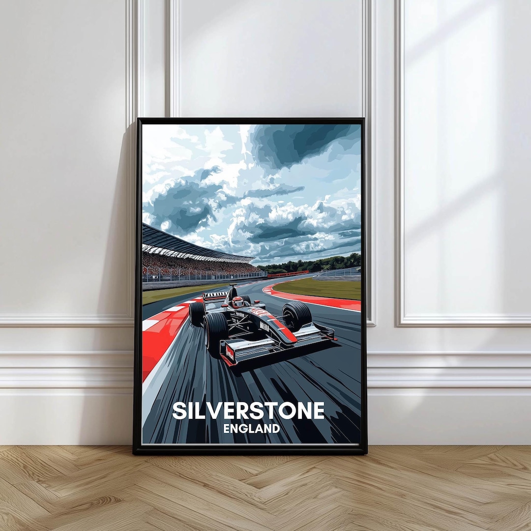 Silverstone F1 Poster British Grand Prix Silverstone F1 Wall Art ...