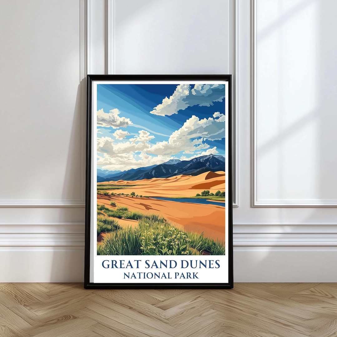 Great Sand Dunes National Park Poster Gift Great Sand Dunes Wall Art ...
