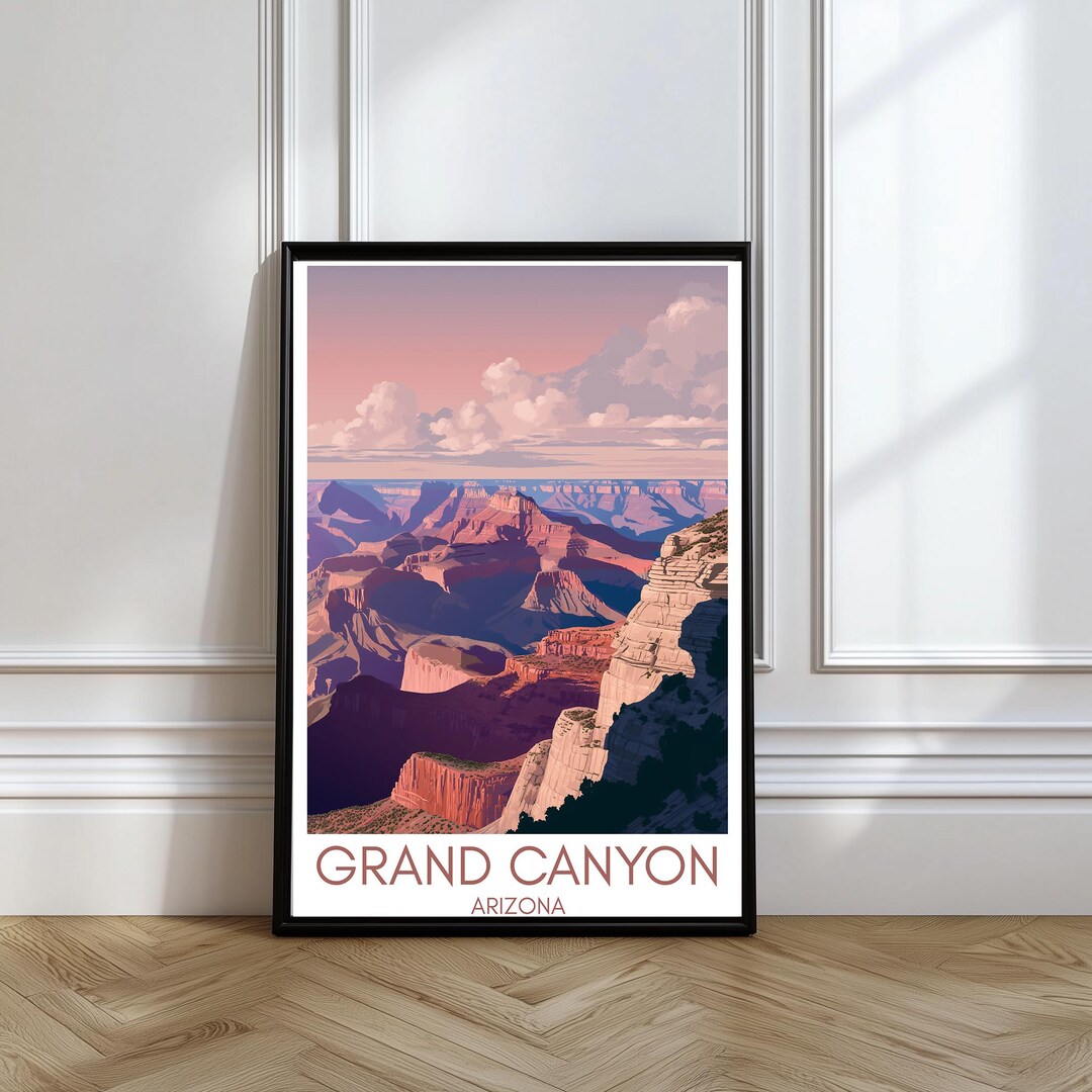 Grand Canyon Travel Poster Grand Canyon Travel Print Grand Canyon Wall ...