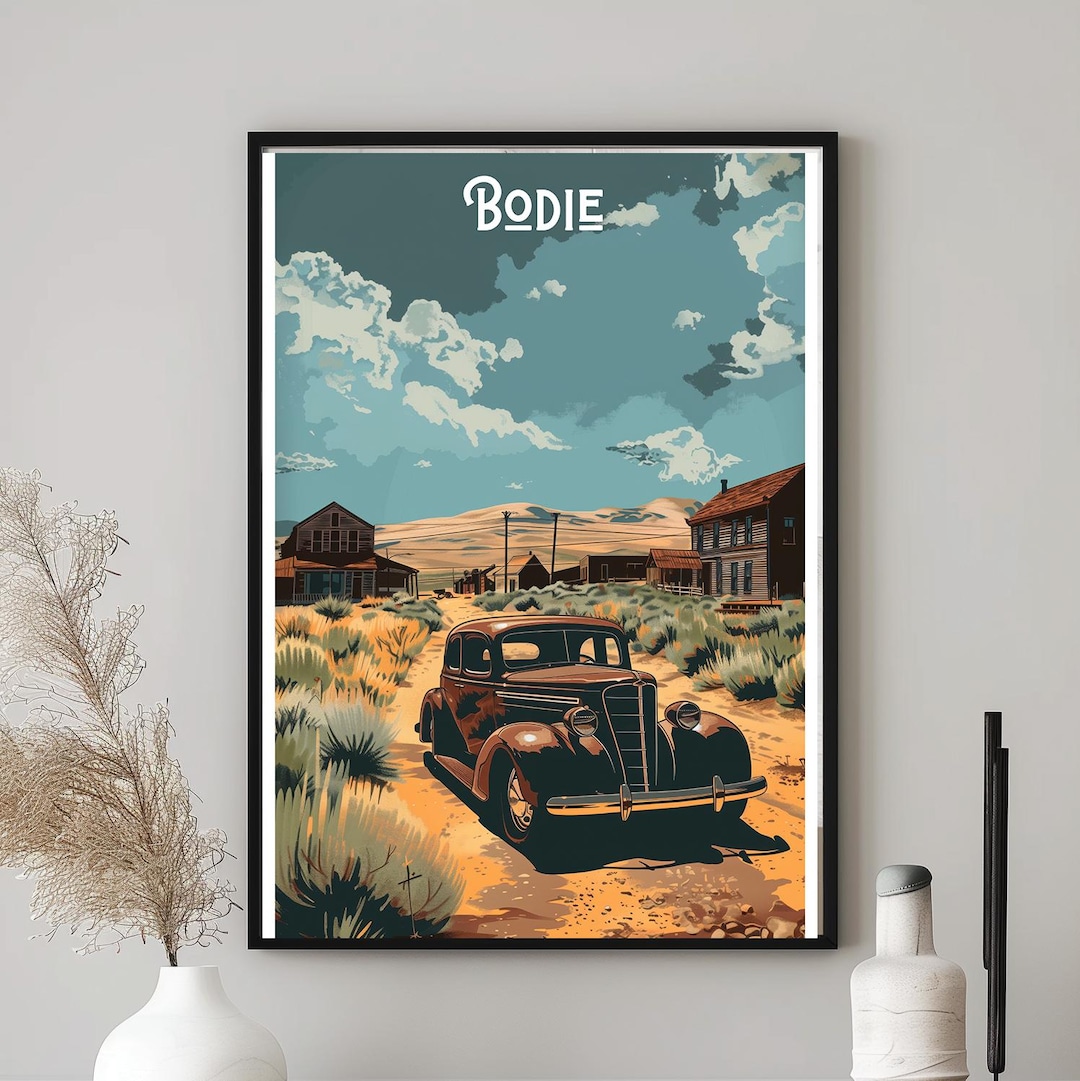Bodie California Poster Bodie Wall Art Bodie Ghost Town Poster Western ...