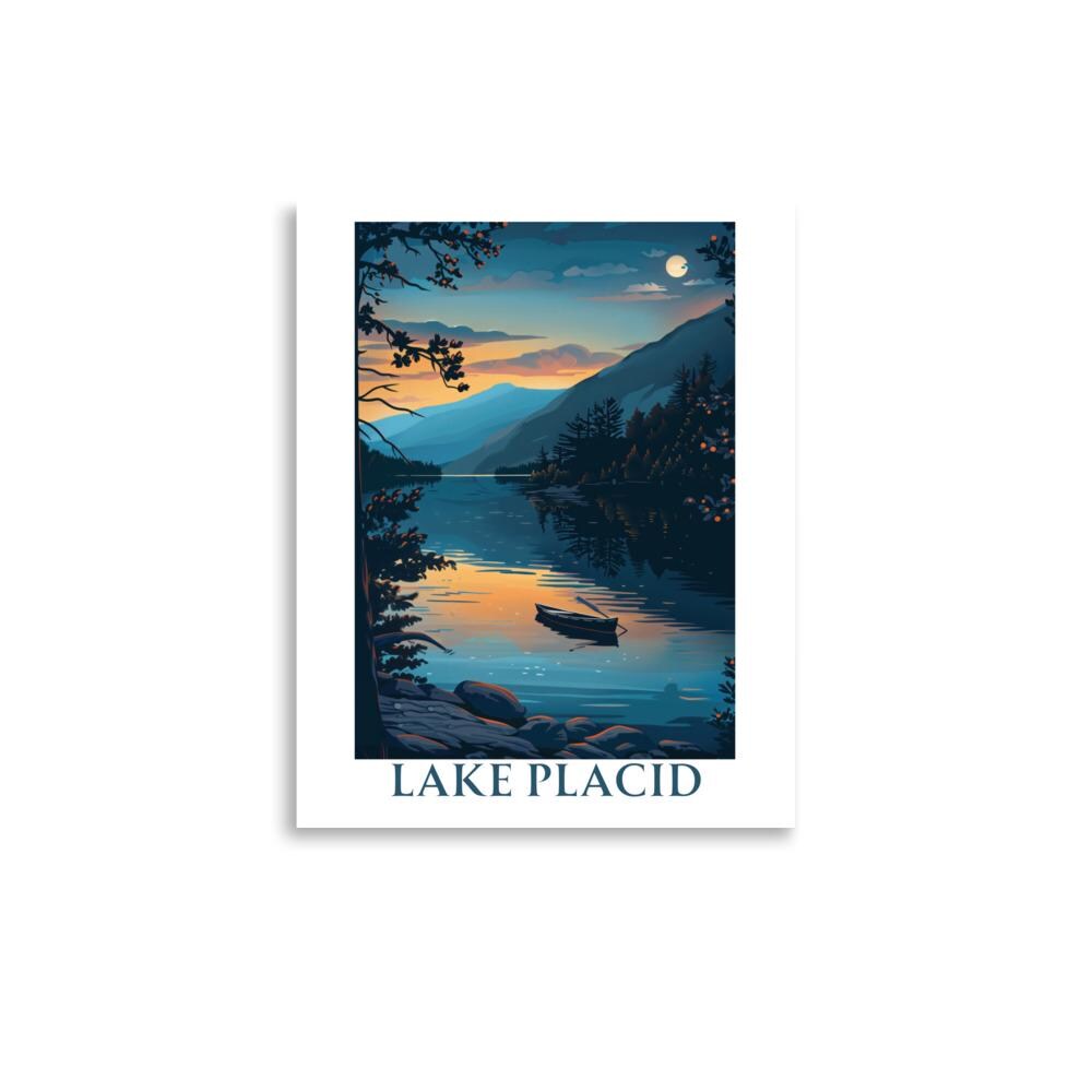 Lake Placid Poster Lake Placid Travel Poster Lake Placid Travel Print ...