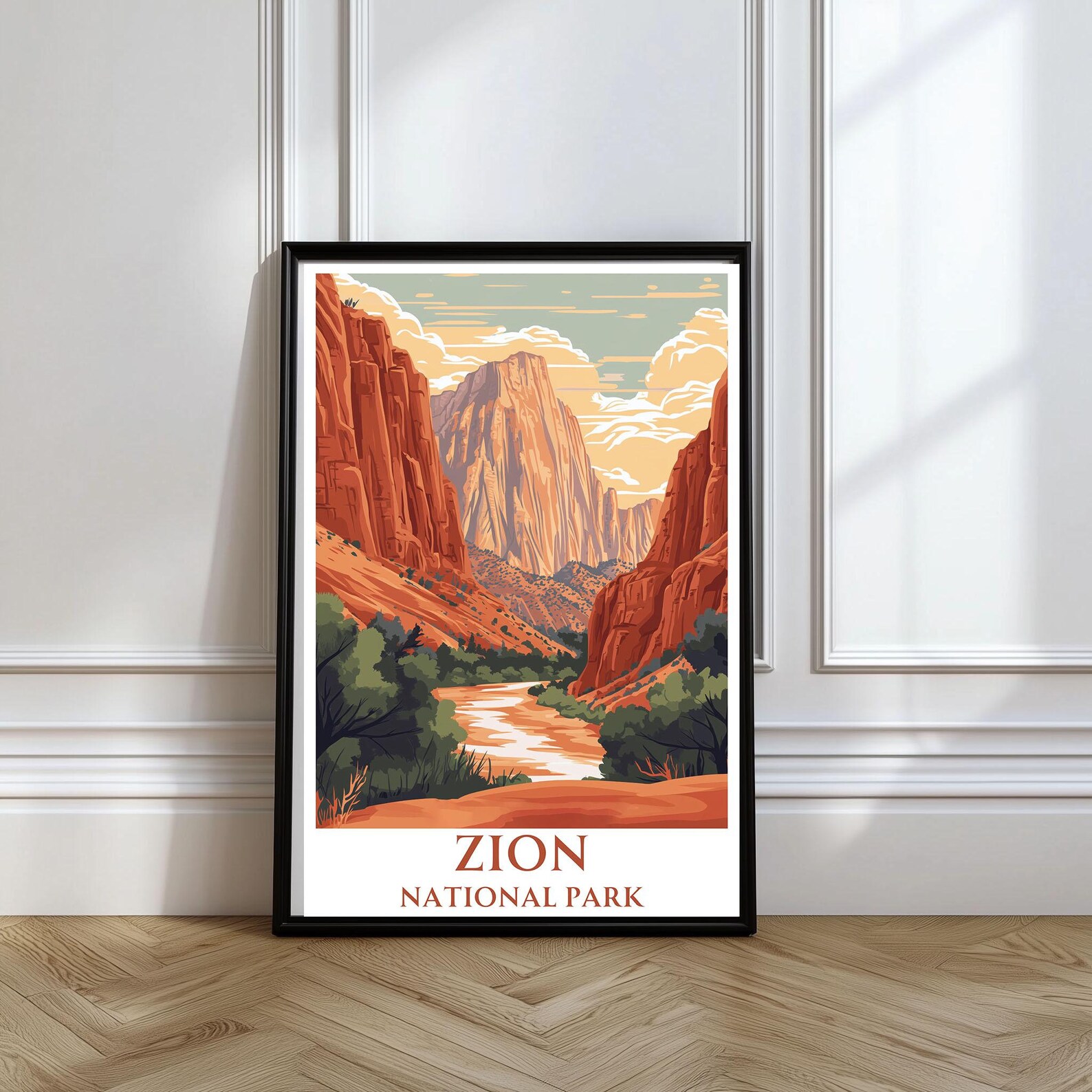 Zion National Park Wall Art Zion National Park Poster Zion Poster Home ...