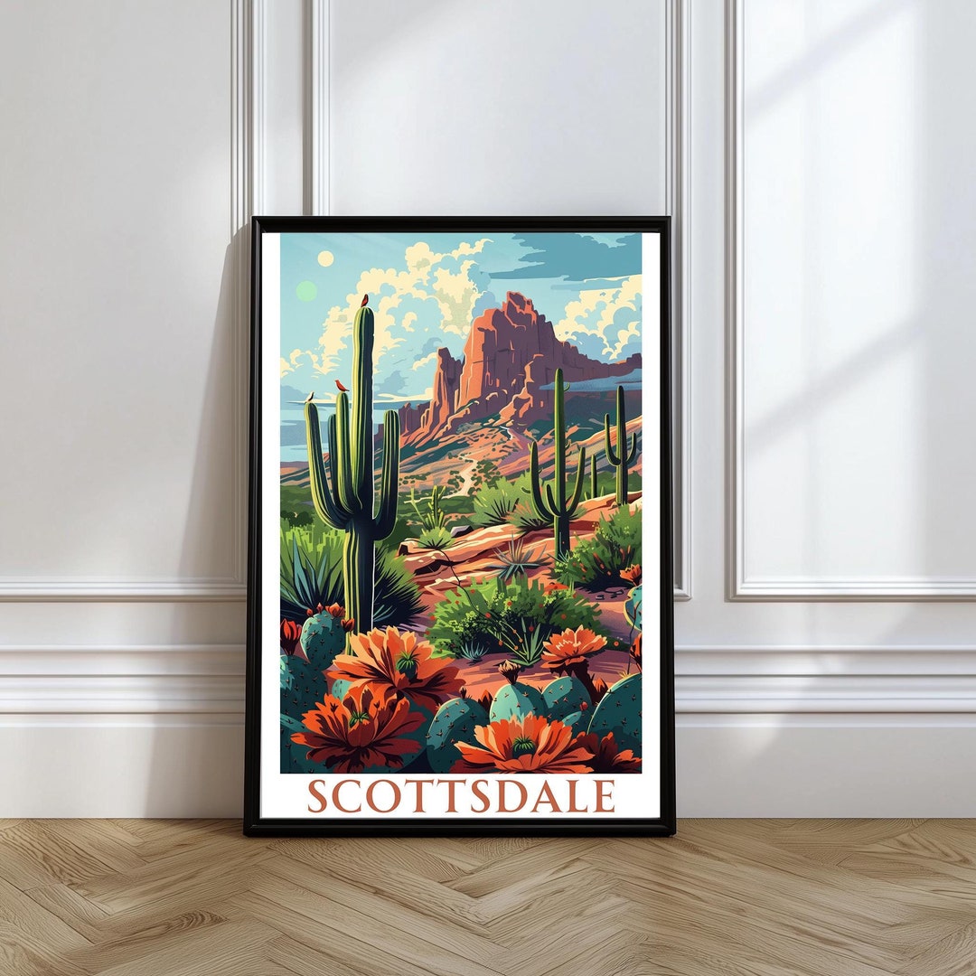 Scottsdale Poster Scottsdale Wall Art Arizona Wall Art Scottsdale ...