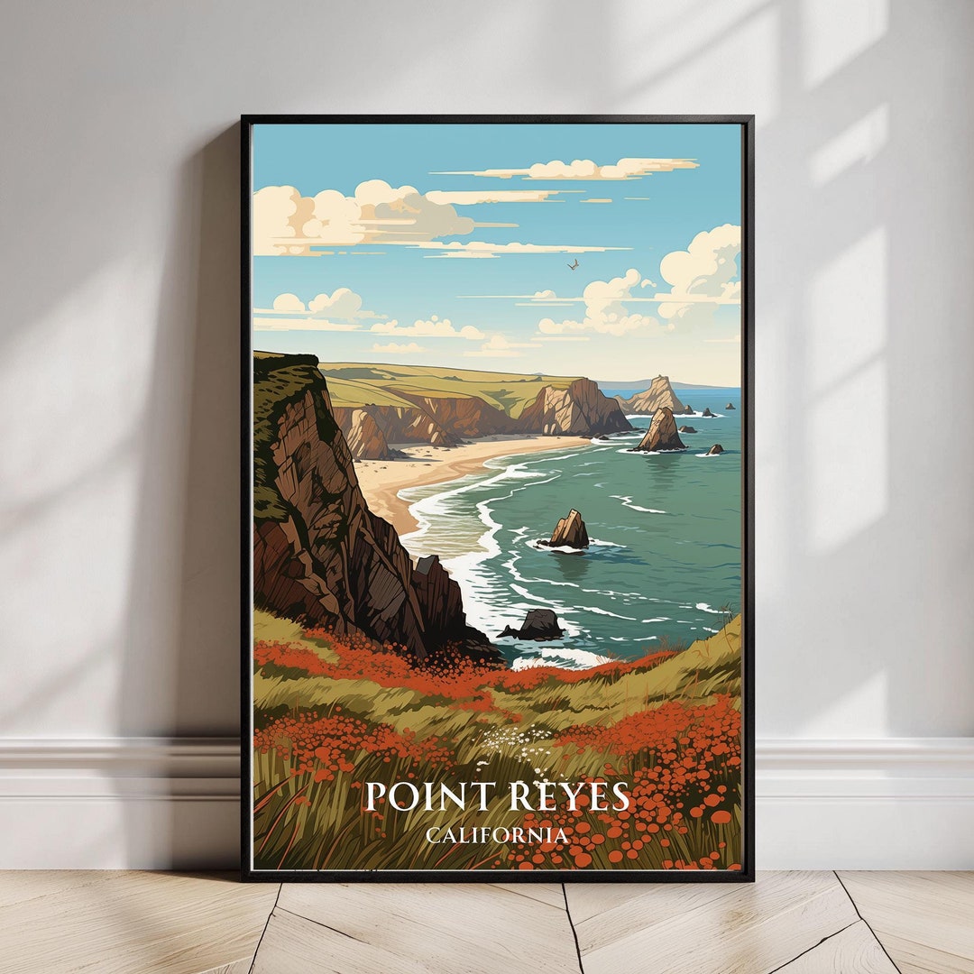 Point Reyes Wall Art Point Reyes Travel Print Point Reyes Travel Poster ...