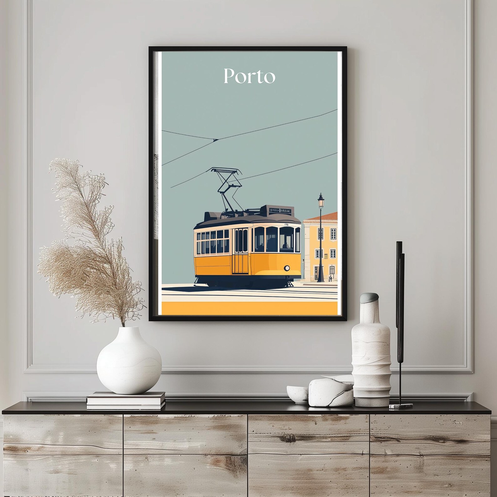 Porto Poster Porto Travel Poster Porto Trolley Poster Porto Cable Car ...