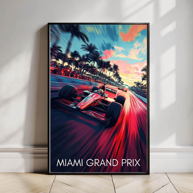 Formula 1 Miami Grand Prix Poster Formula 1 Miami Grand Prix Print ...