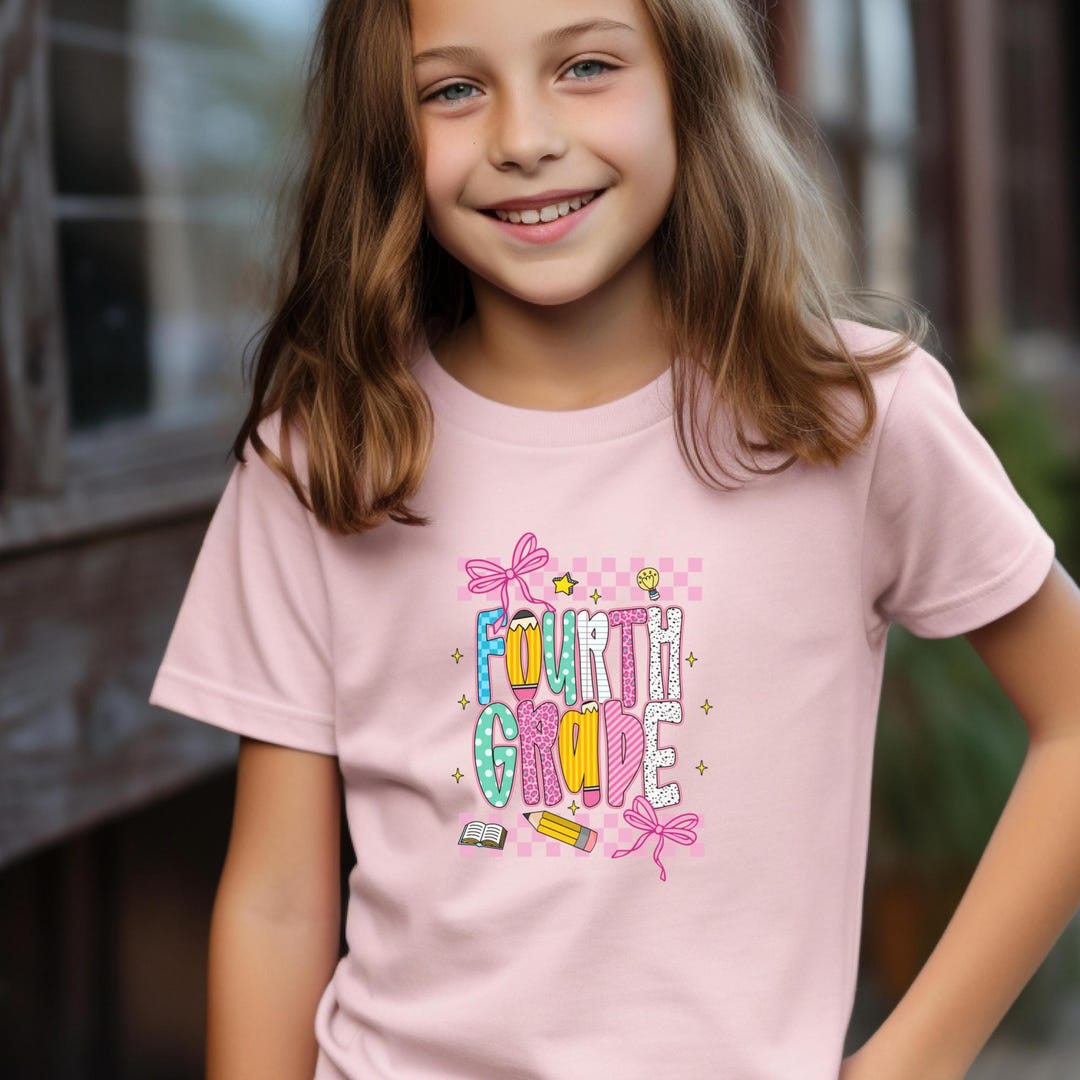 Fourth Grade Shirt Back to School | Cute 4th Grade Student or Teacher ...