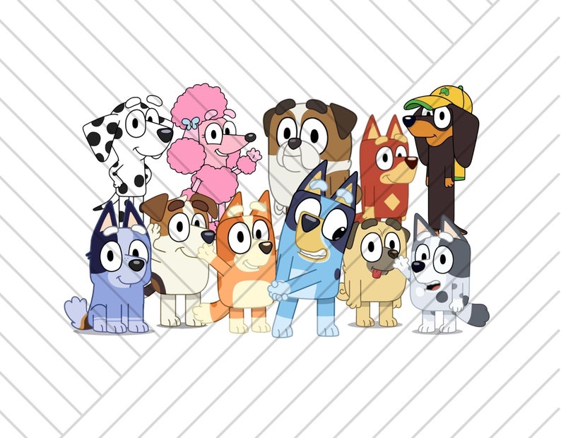 Bluey PNG Bluey Family Png Bluey Digital File - Etsy 日本