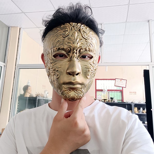 Silver Full Mask - Etsy