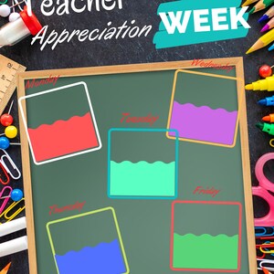 Teacher Appreciation Week Printable, Editable Teacher Appreciation Week ...