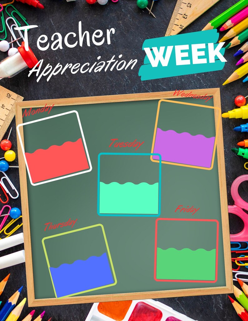 Teacher Appreciation Week Printable, Editable Teacher Appreciation Week ...