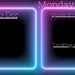 Neon Daily Classroom Agenda, Teacher Organization, Google Slide ...