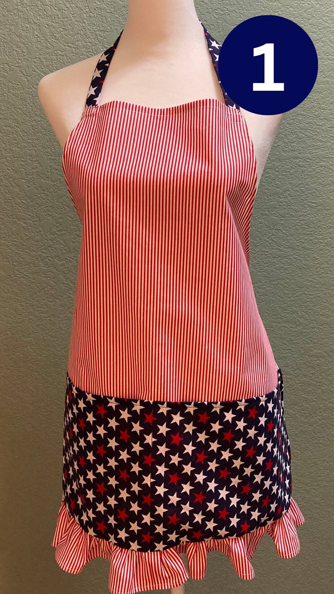 Handmade Patriotic Aprons, 4th of July, Labor Day, Memorial Day - Etsy