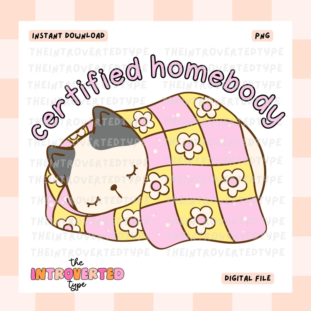 Certified Homebody || PNG | Frog | Cute | Funny | Introvert | Trendy ...