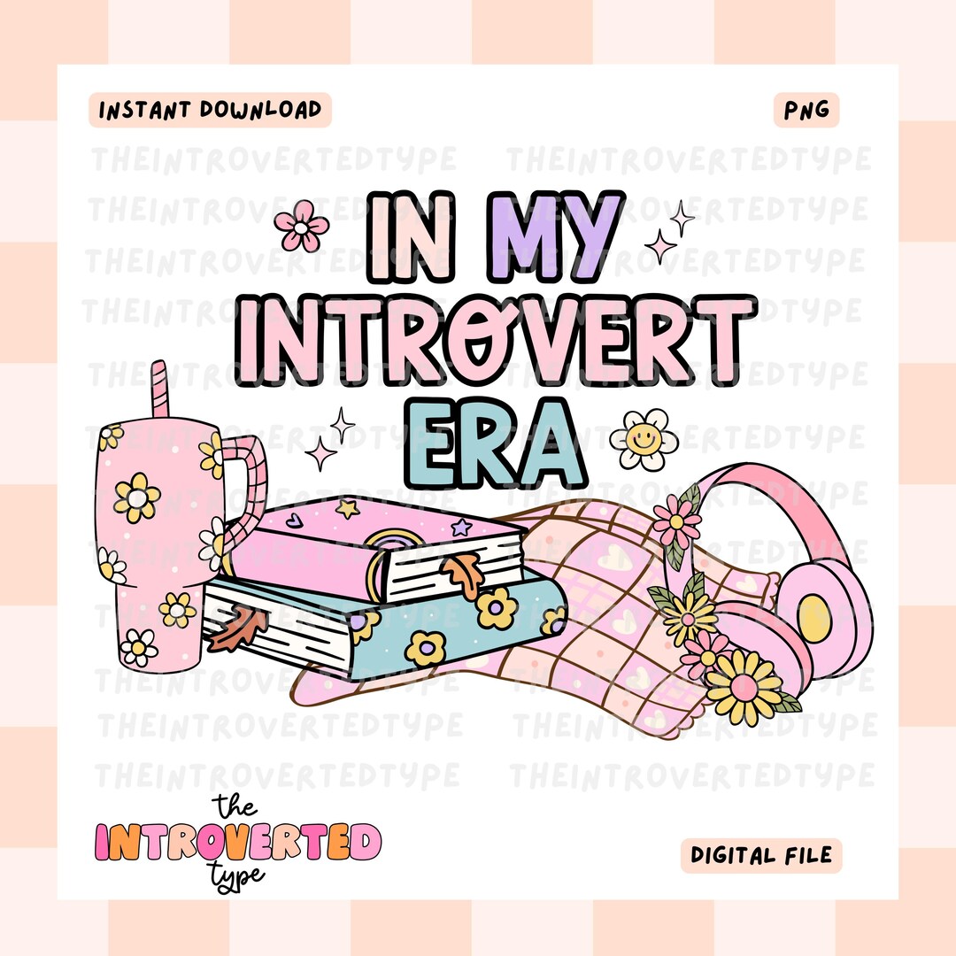 In My Introvert Era || PNG, Transparent Background, Introvert, Funny ...
