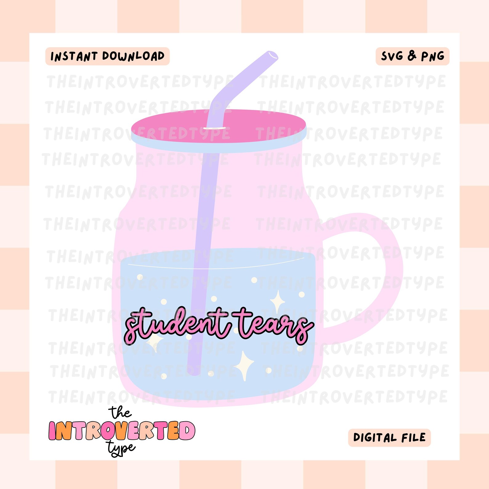 Student Tears || SVG, PNG, Mental Health, Overwhelmed, Trendy, Teacher ...