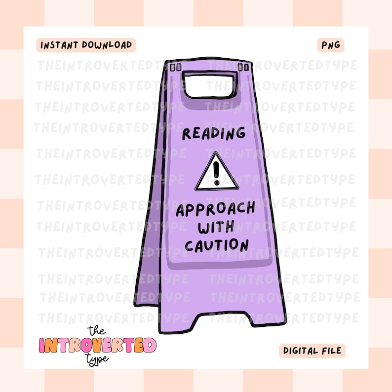Reading Approach With Caution || PNG, Transparent Background, Clip Art ...