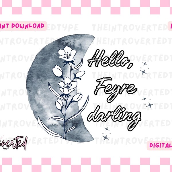 Hello Feyre Darling Svg - Etsy Canada