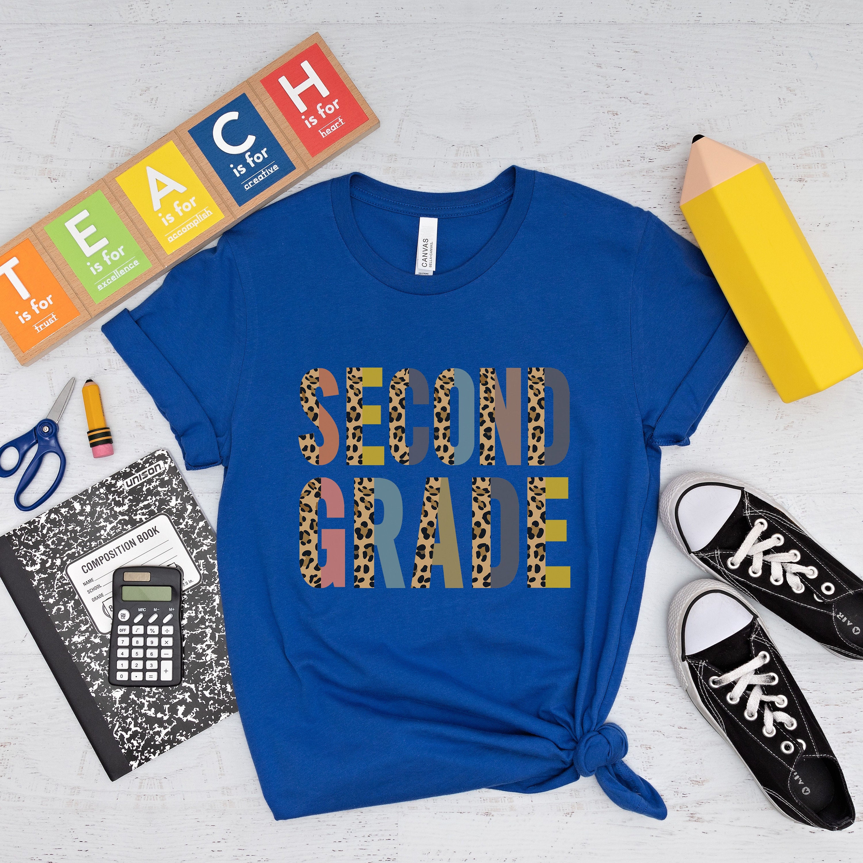 Second Grade Teacher Shirt 2nd Grade Shirt Second Grade Etsy