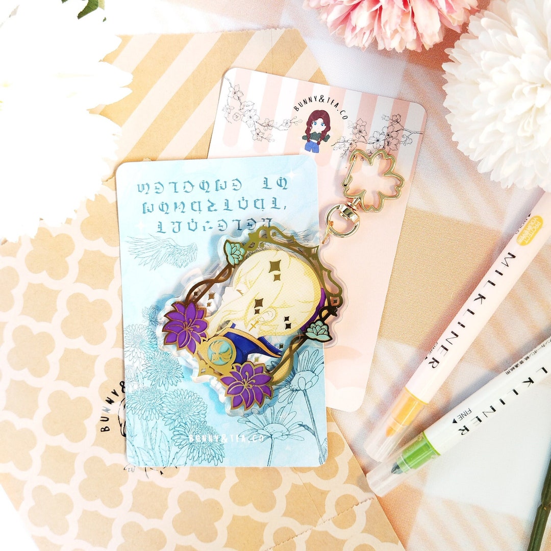 Genshin Impact Keychains Jean, Lisa, Razor, Bennett Mondstadt Portrait ...