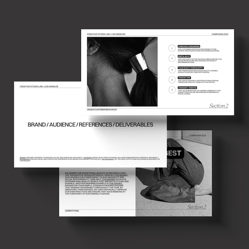 Creative Brief Presentation Template: 20 Customizable Canva Slides for Branding & Marketing - Etsy