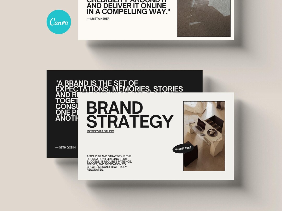 Brand Strategy Blueprint: Canva Template Presentation (20 Editable ...