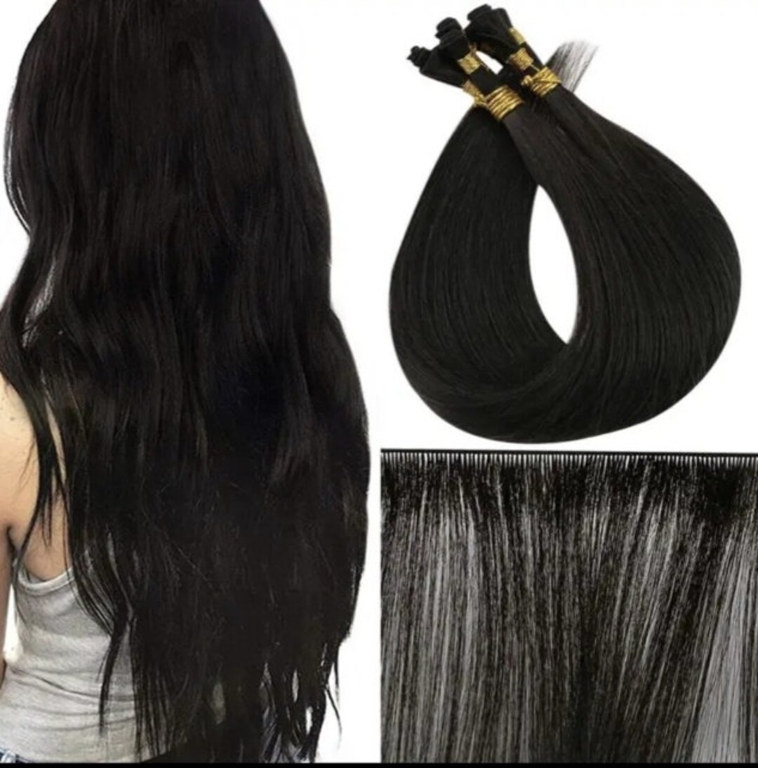 RAVEN ** Remy Hand Tied Wefts 1 - Etsy