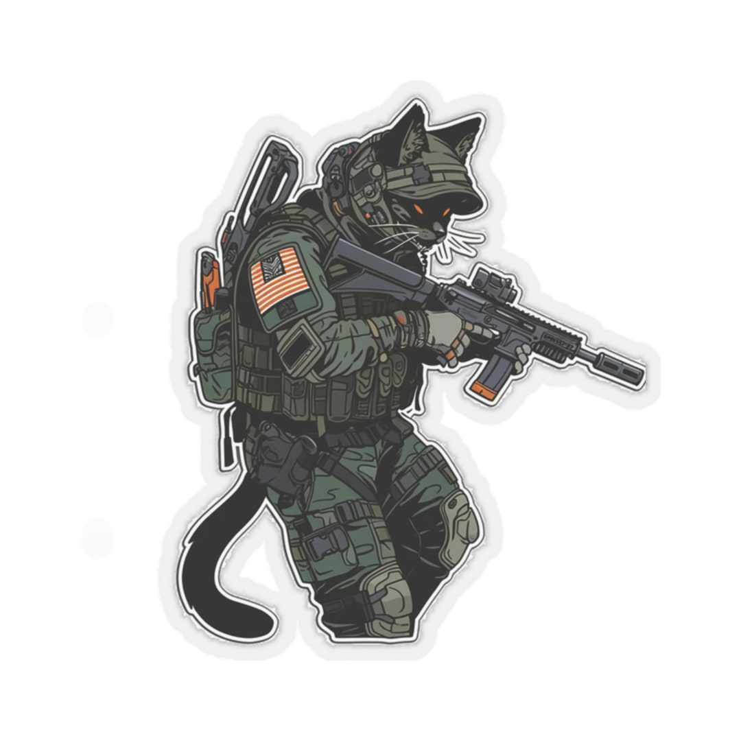 Sergeant Whiskers Cat Infiltration Specialist Military - Etsy