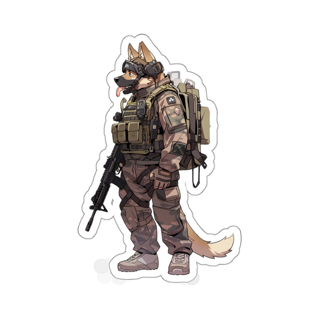 Major Bark, Dog - K-9 Unit Officer, Military, Tactical, Sticker. - Etsy