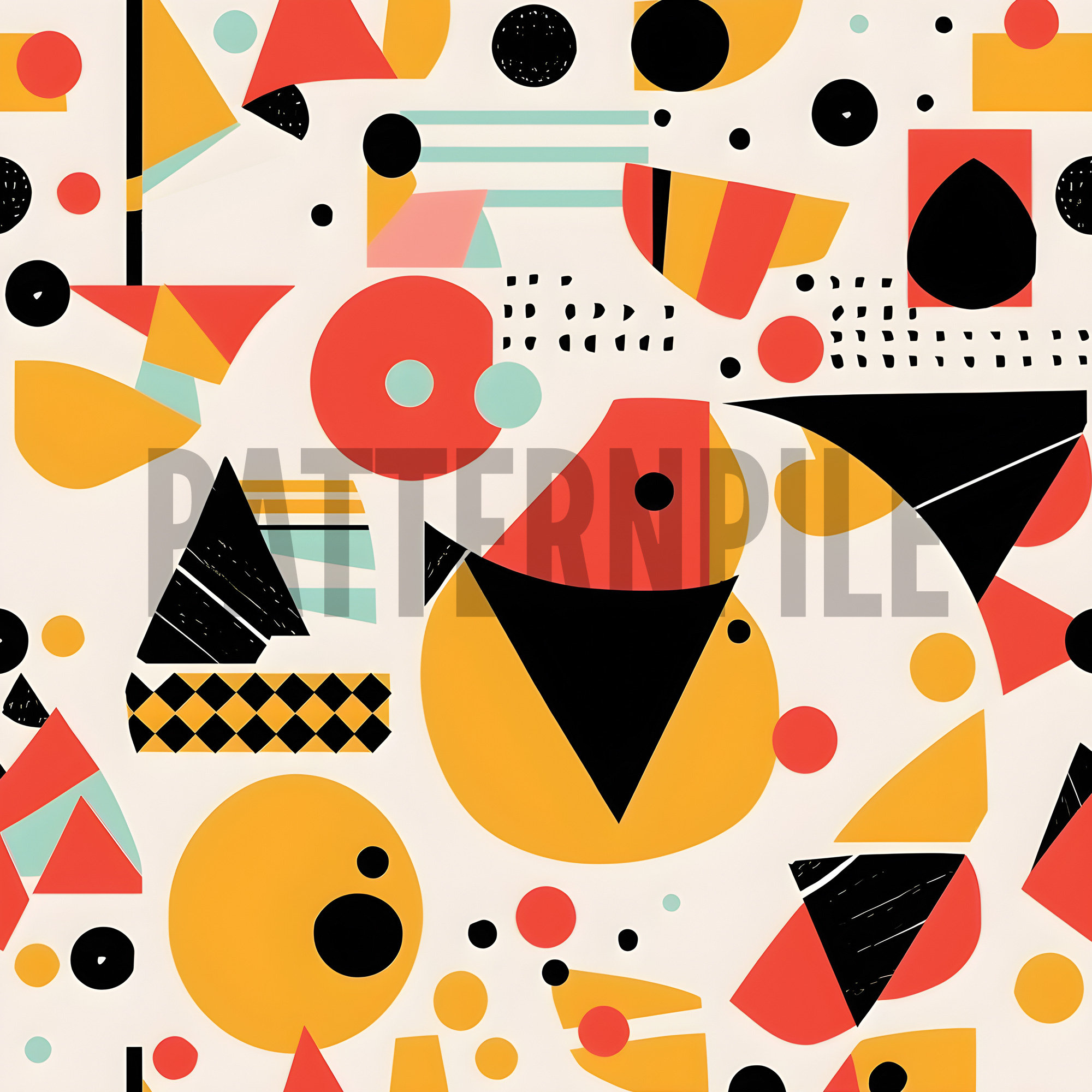 8 Midcentury Modern, High Resolution, Seamless Digital Patterns. - Etsy