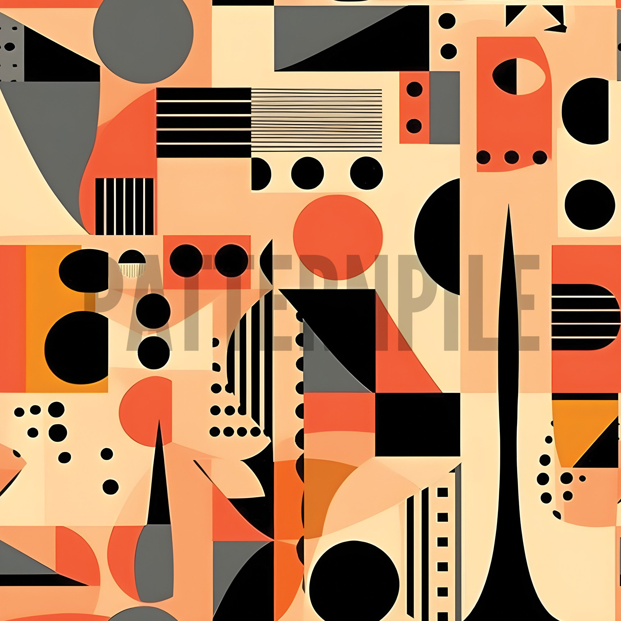 8 Midcentury Modern, High Resolution, Seamless Digital Patterns. - Etsy