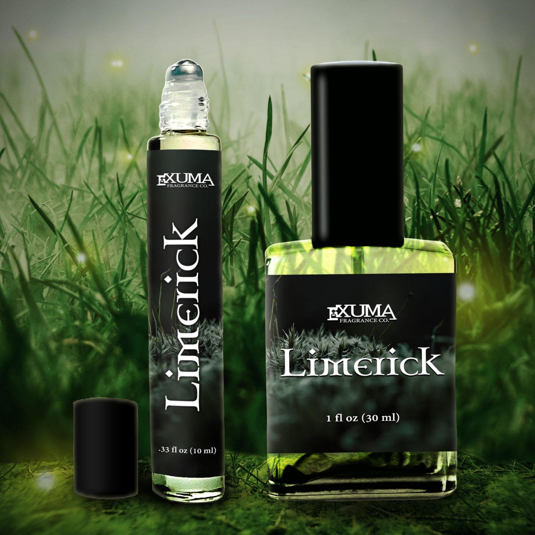 Limerick Perfume Oil or Spray: Bergamot, Moss, Cedarwood, Vetiver Grass ...