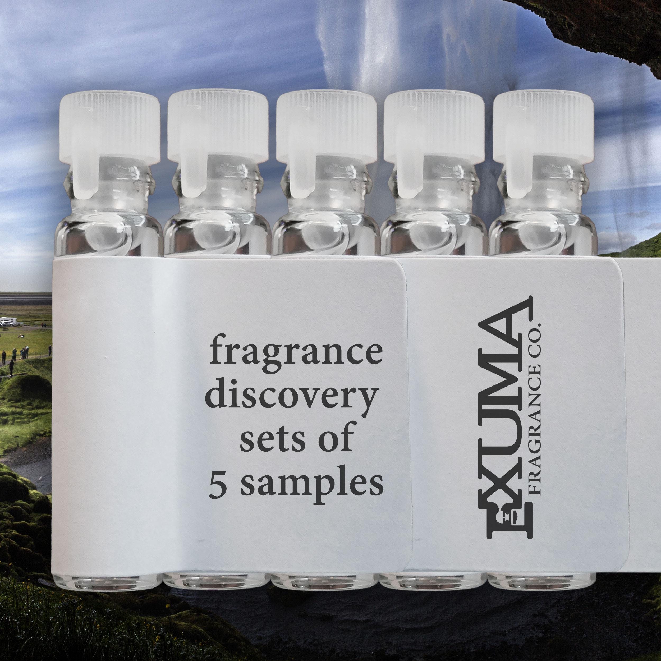 Perfume Sample Sets: 5 Perfume Oil or Spray Samples From Exuma ...