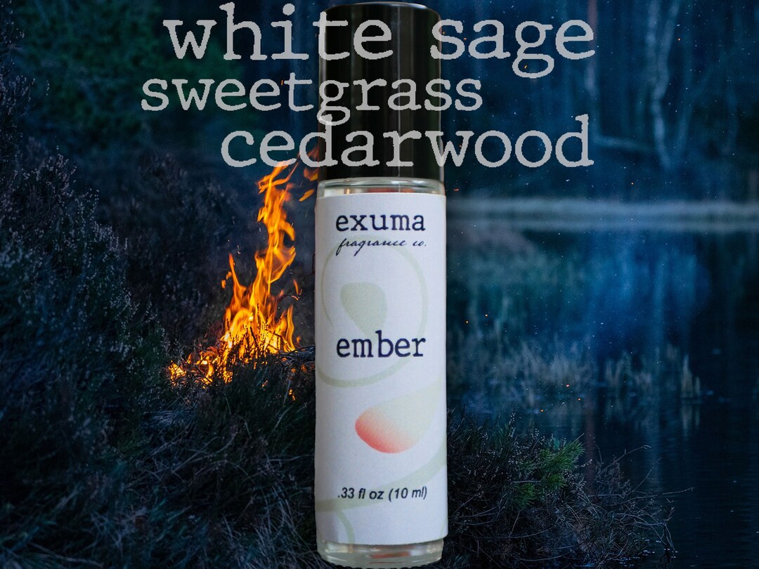 Ember Perfume Oil Roll-on Eau De Parfum Spray White Sage, Cedarwood ...