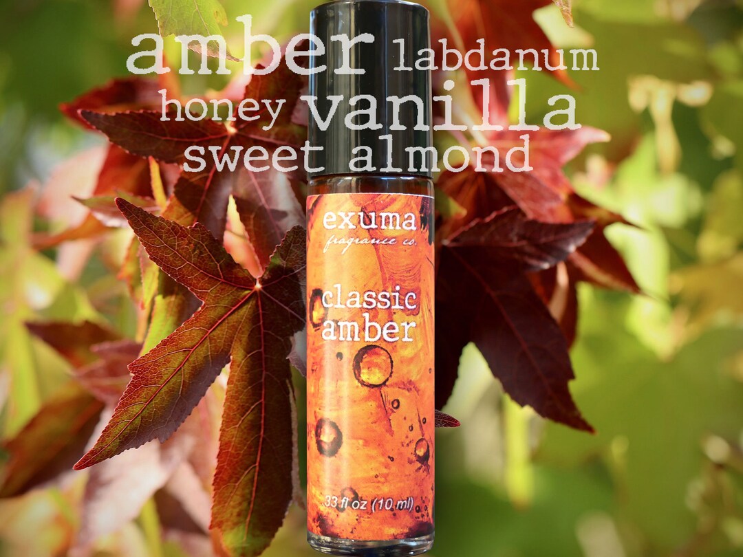 Classic Amber Perfume Labdanum, Vanilla, Honeyed Amber Fragrance Unisex ...