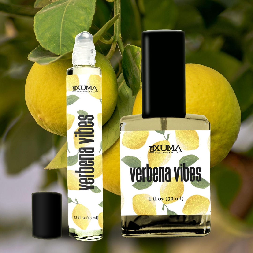 Verbena Vibes Perfume: Fresh Lemon, Iris, Cotton - Unisex Skin Scent - Etsy