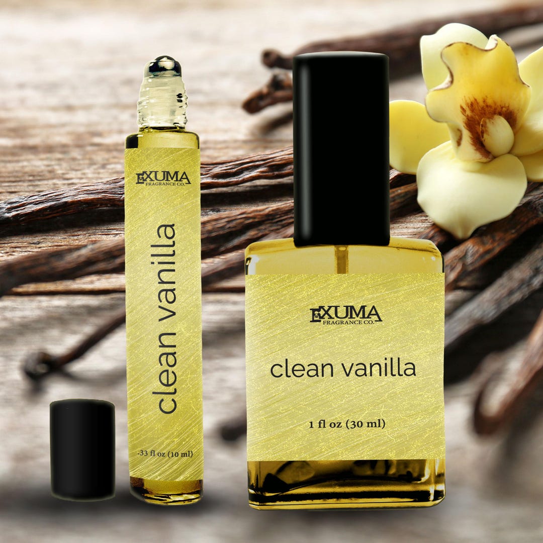 Clean Vanilla Perfume: Vanilla Bean, White Musk, Orchid - Unisex ...