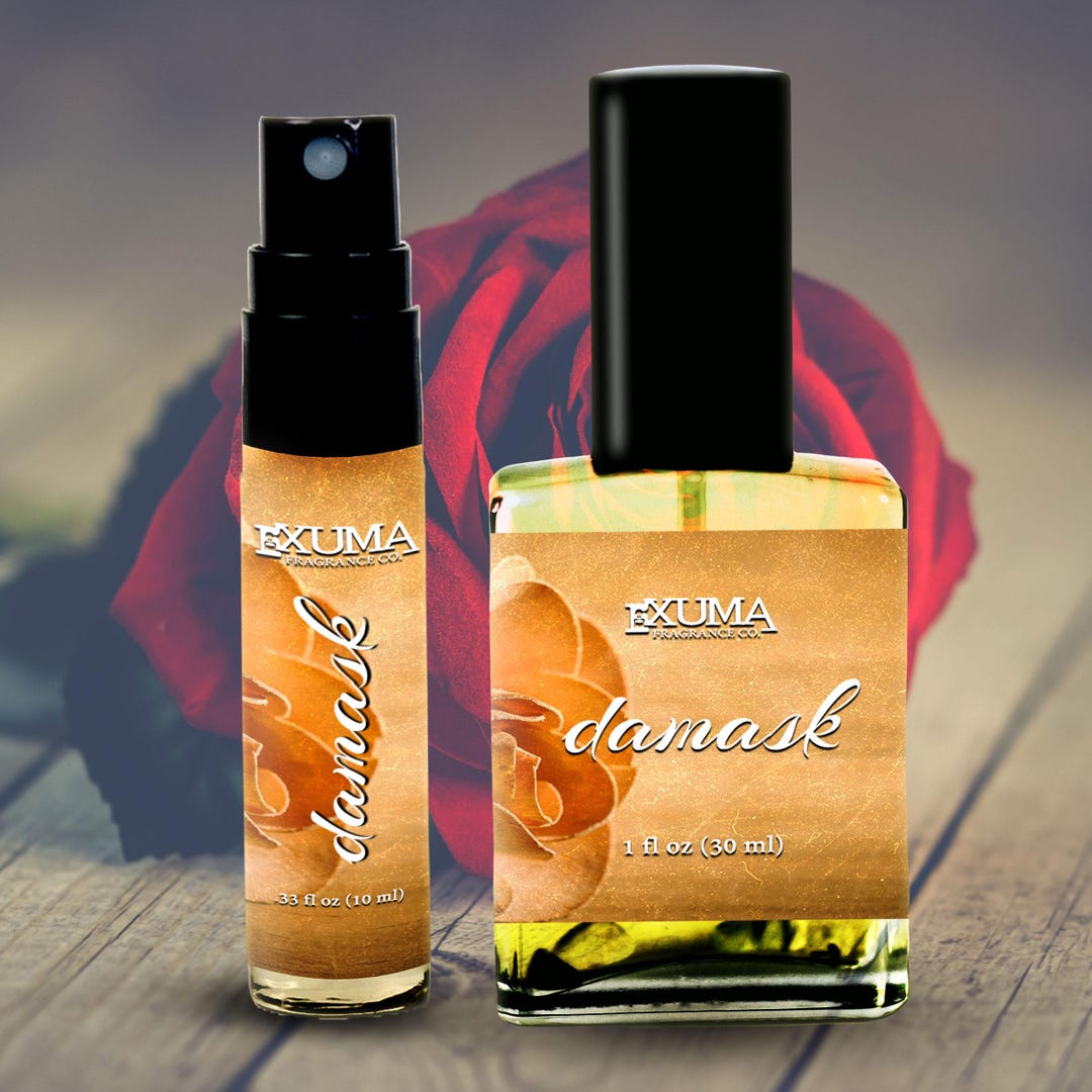 Damask Perfume Oil or Spray - Antique Rose, Patchouli and Agarwood ...