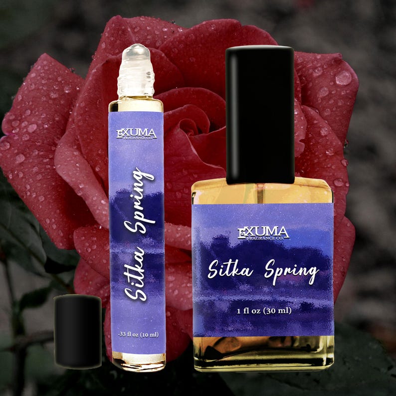 Sitka Spring Perfume: Rose, Rain, Salt Air, Petrichor, Cedarwood - Wet ...