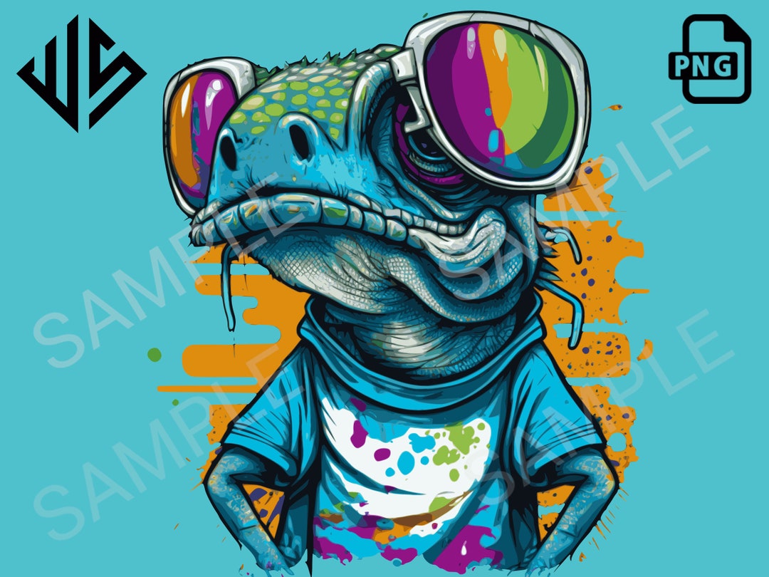 Lizard High Resolution PNG, Digital File, Graffiti, Sticker, Urban ...