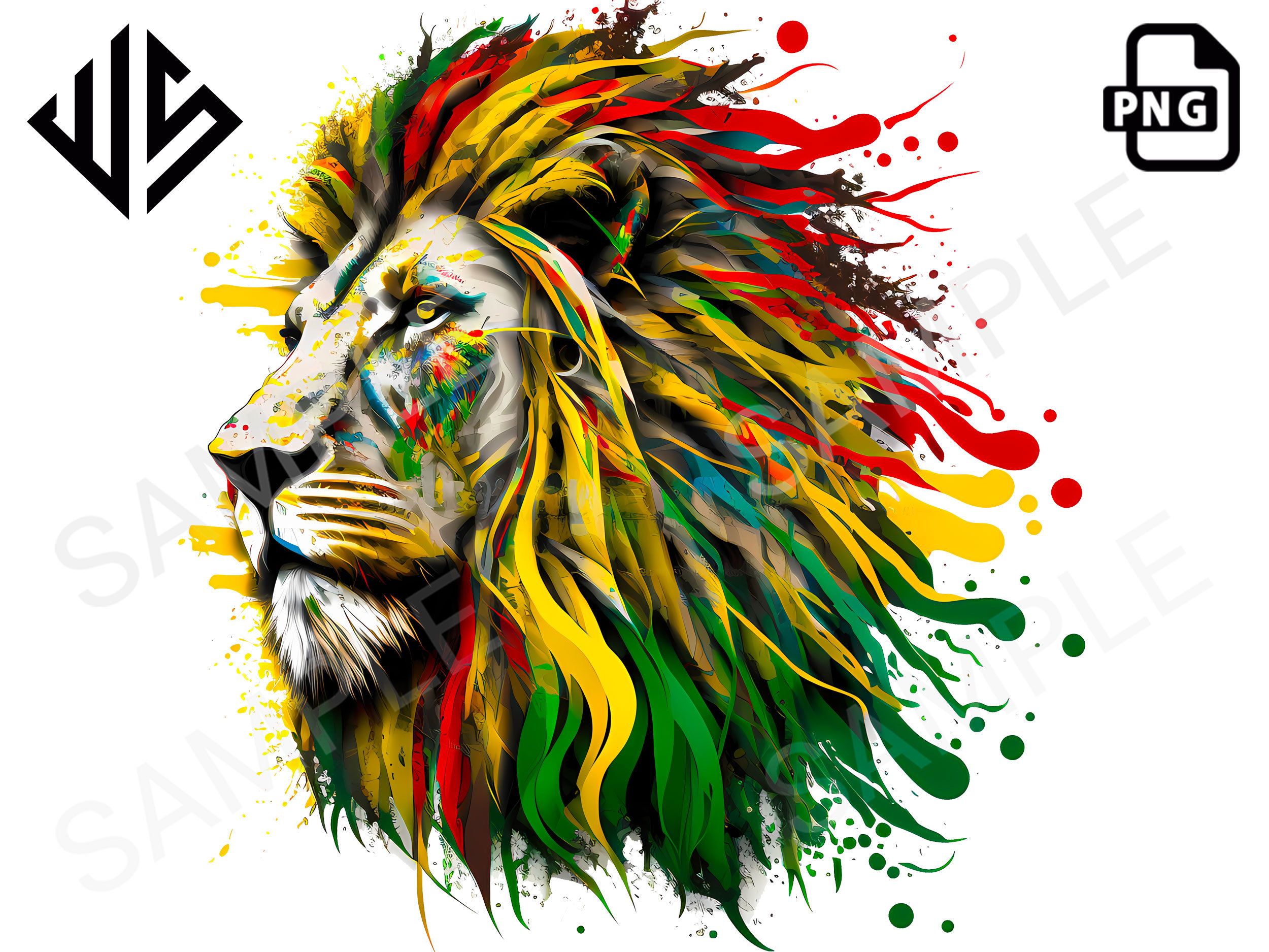 Reggae Lion Head